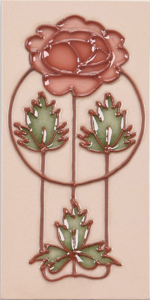 Mackintosh Rose on Cream – Olde English Tiles™
